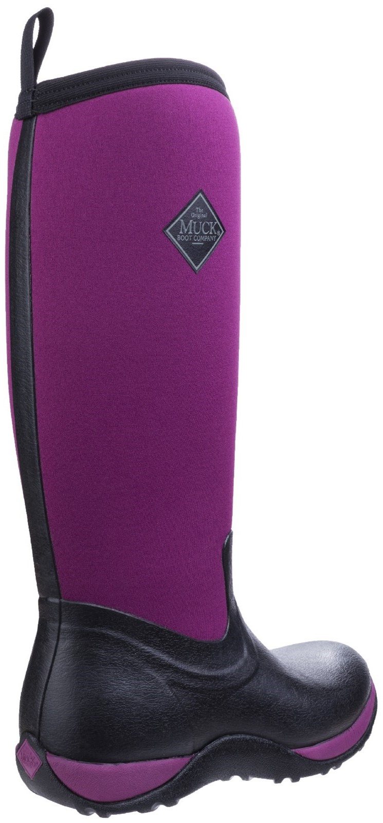 Muck Boots Arctic Adventure Pull On Wellington Black/Maroon - Muck Boots