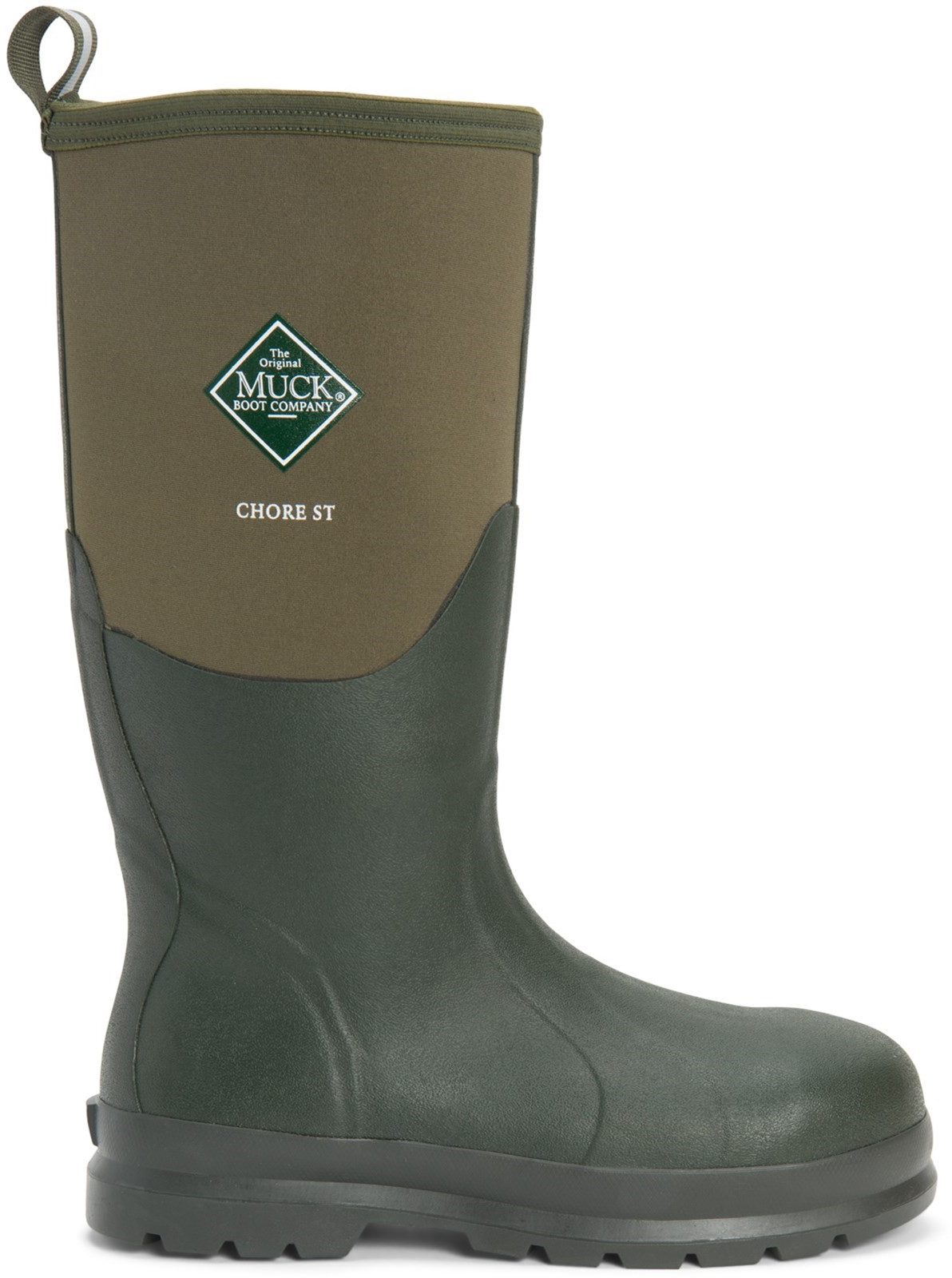 Muck Boots Chore Classic Steel Safety Wellington Moss - Muck Boots