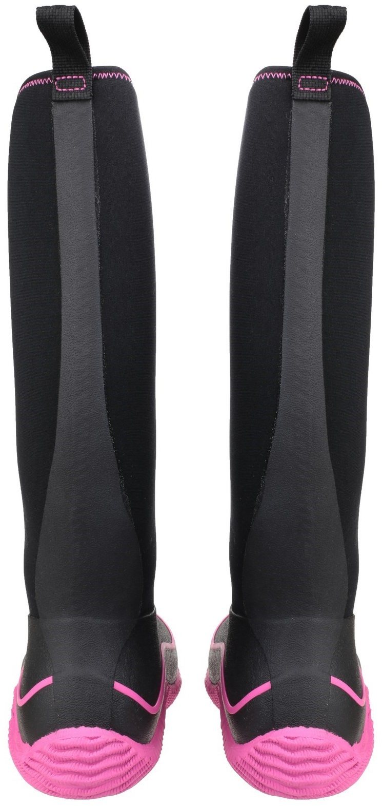 Muck Boots Hale Pull On Wellington Black/Pink - Muck Boots