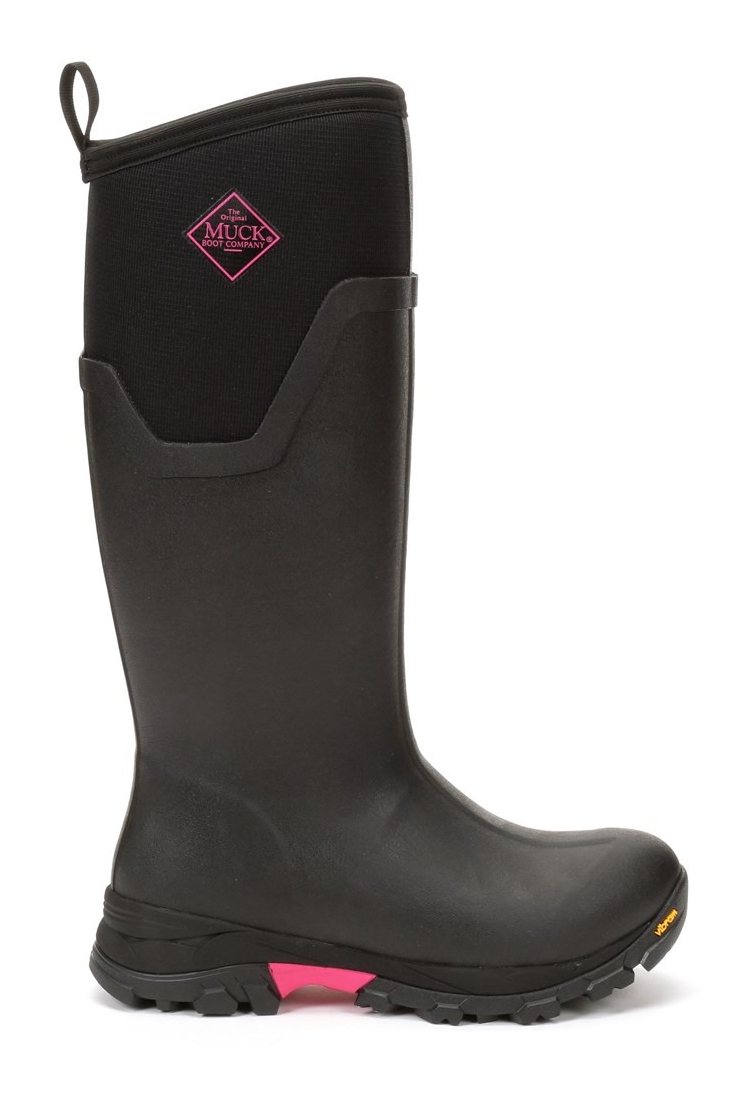 Muck Boots Arctic Ice Tall Wellington Black/Pink - Muck Boots