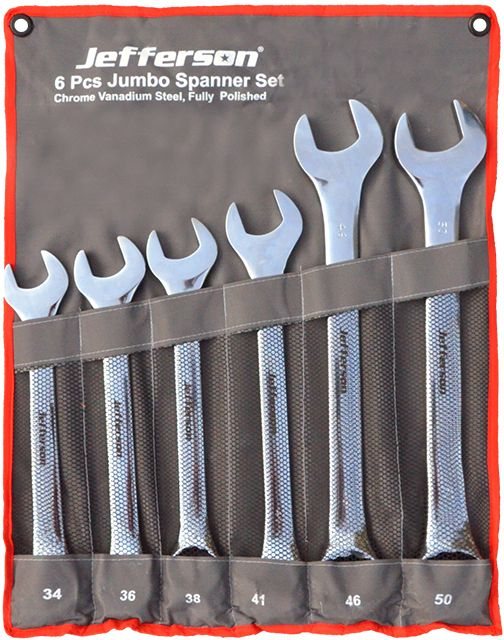 Jefferson Tools Jefferson Jumbo Spanner Set 6 Piece - Spanners & Wrenches