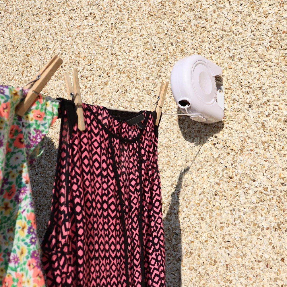 JVL Retractable Washing Line 12m - Dryers & Airers