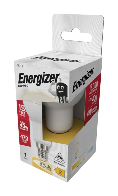 Energizer LED Reflector Bulb Warm White R50 - Bulbs & Lights
