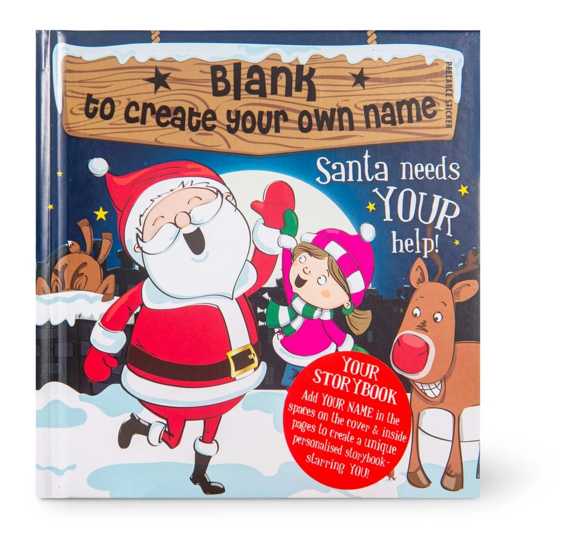 Personalised Christmas Storybook Santa Needs Your Help Male - Books