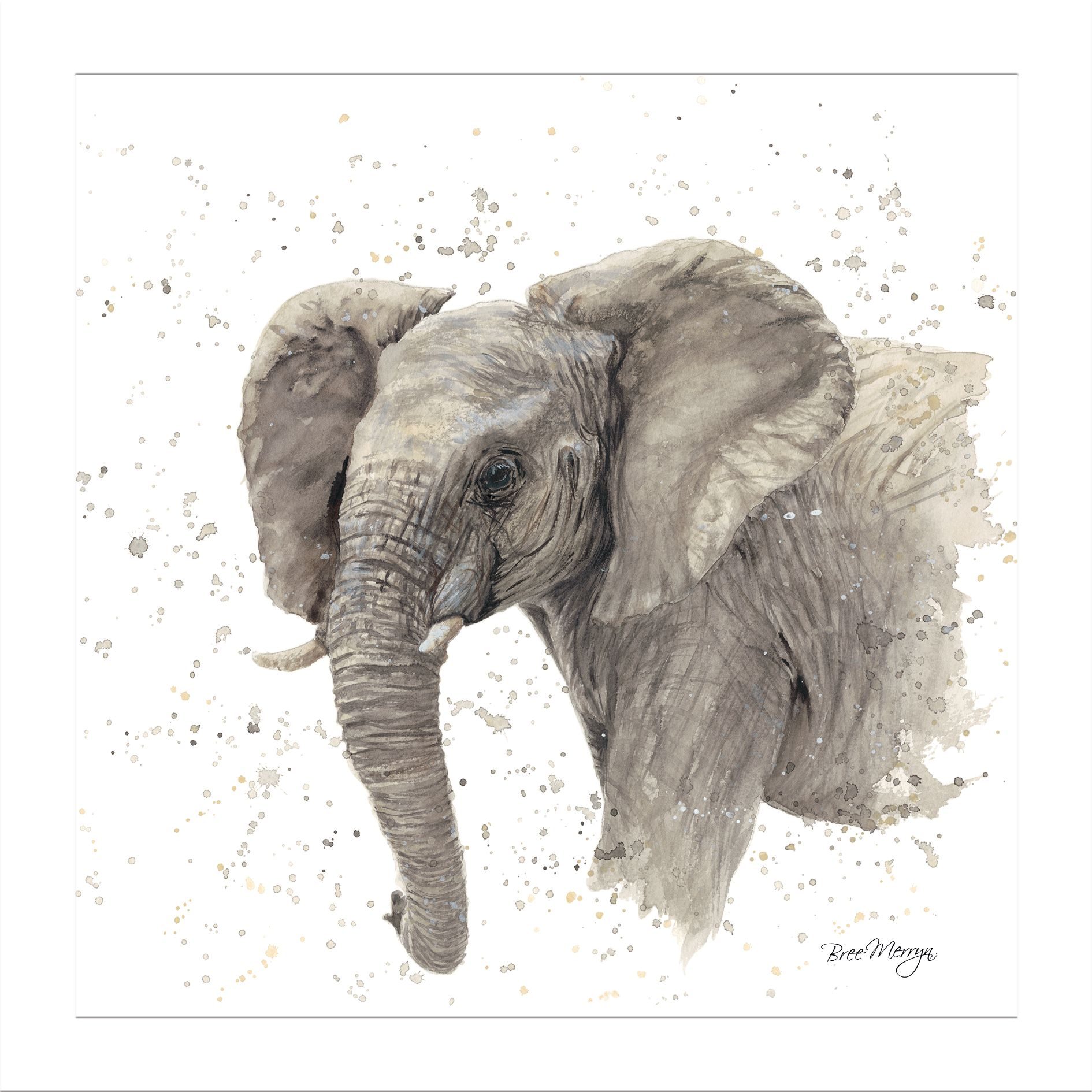 Bree Merryn Elijah Elephant Card - Animals