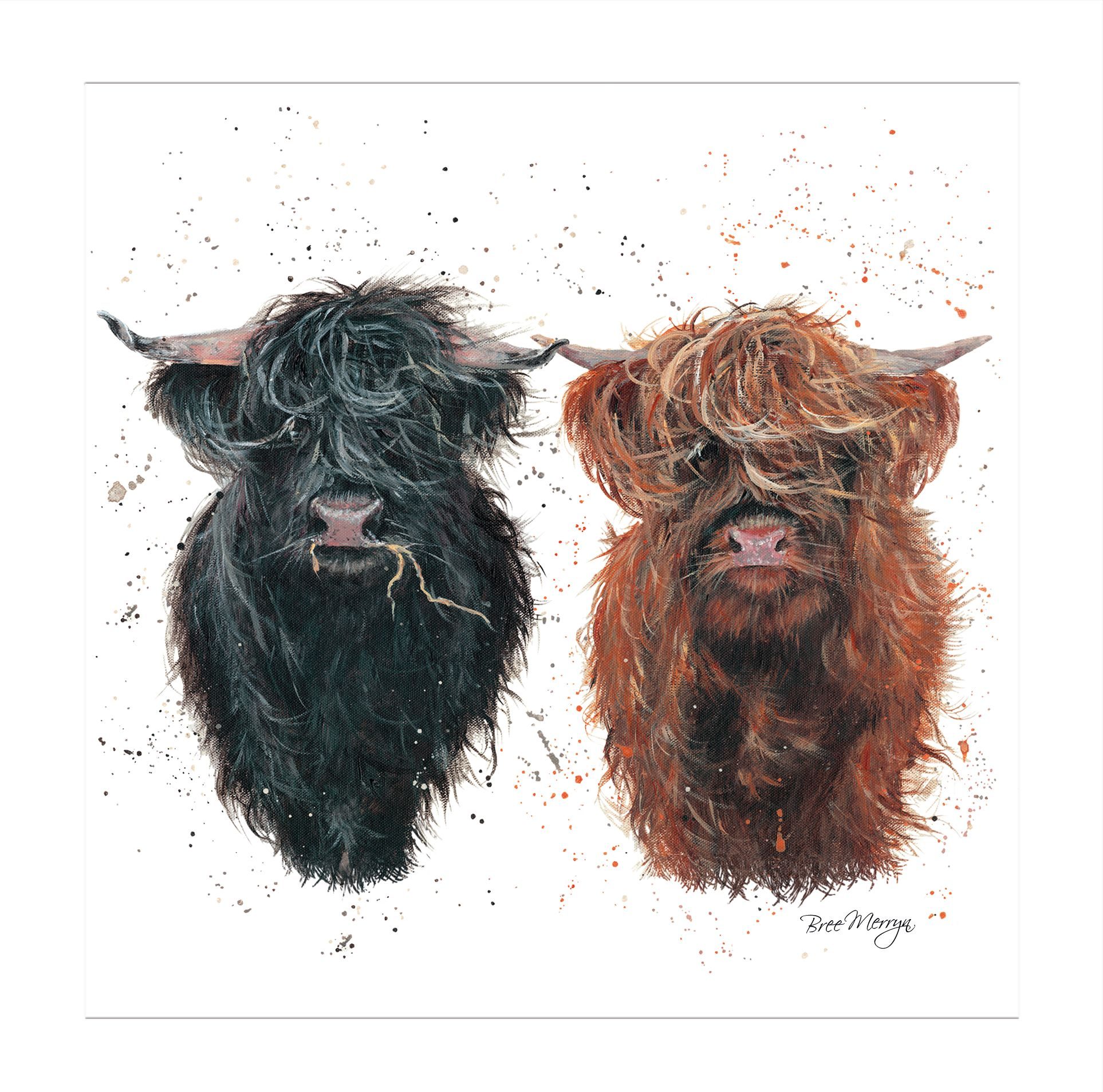 Bree Merryn Faith & Hope Highland Cow Card - Animals