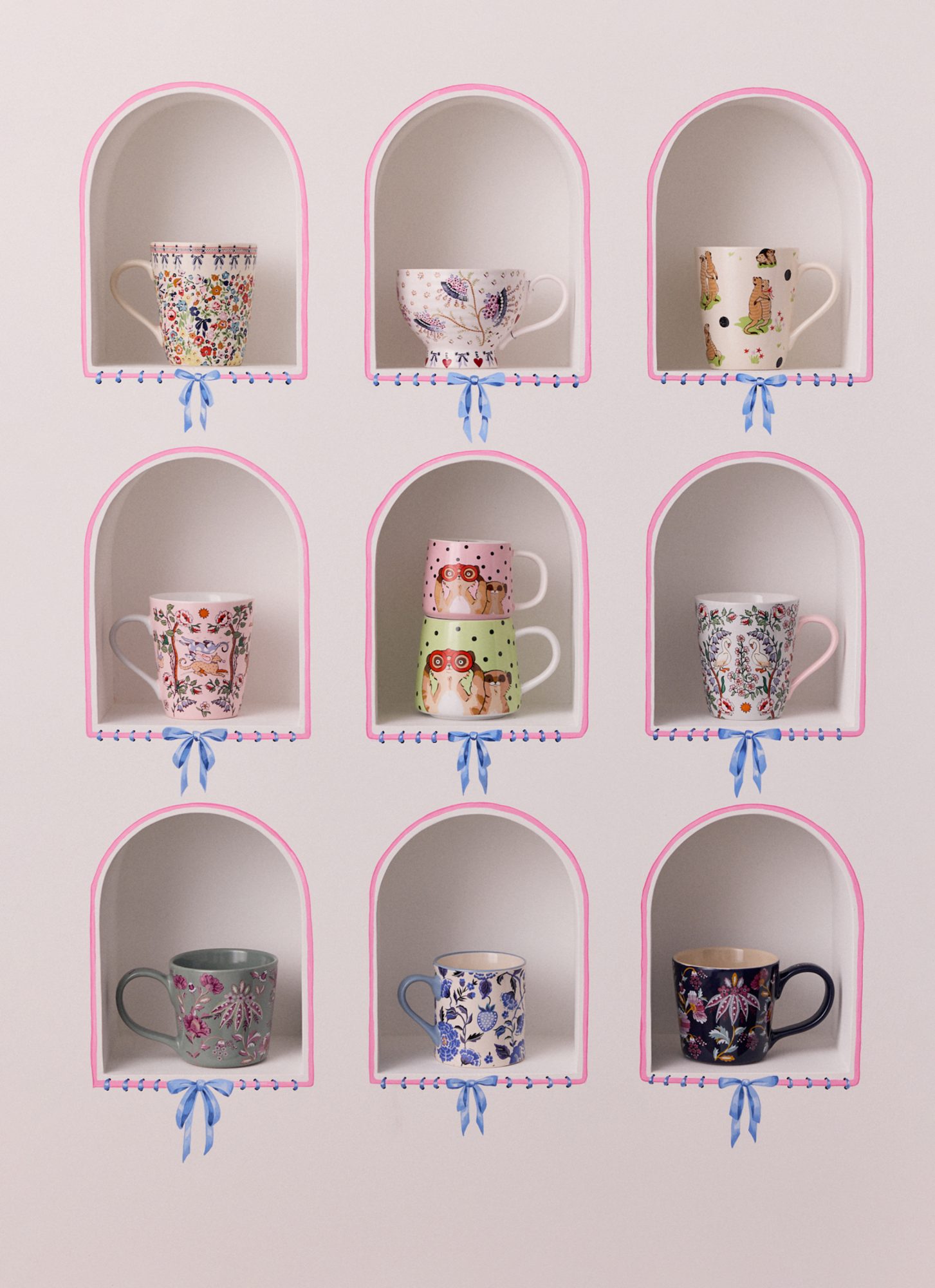 Cath Kidston Strawberry Garden Mollie Mug - Mugs