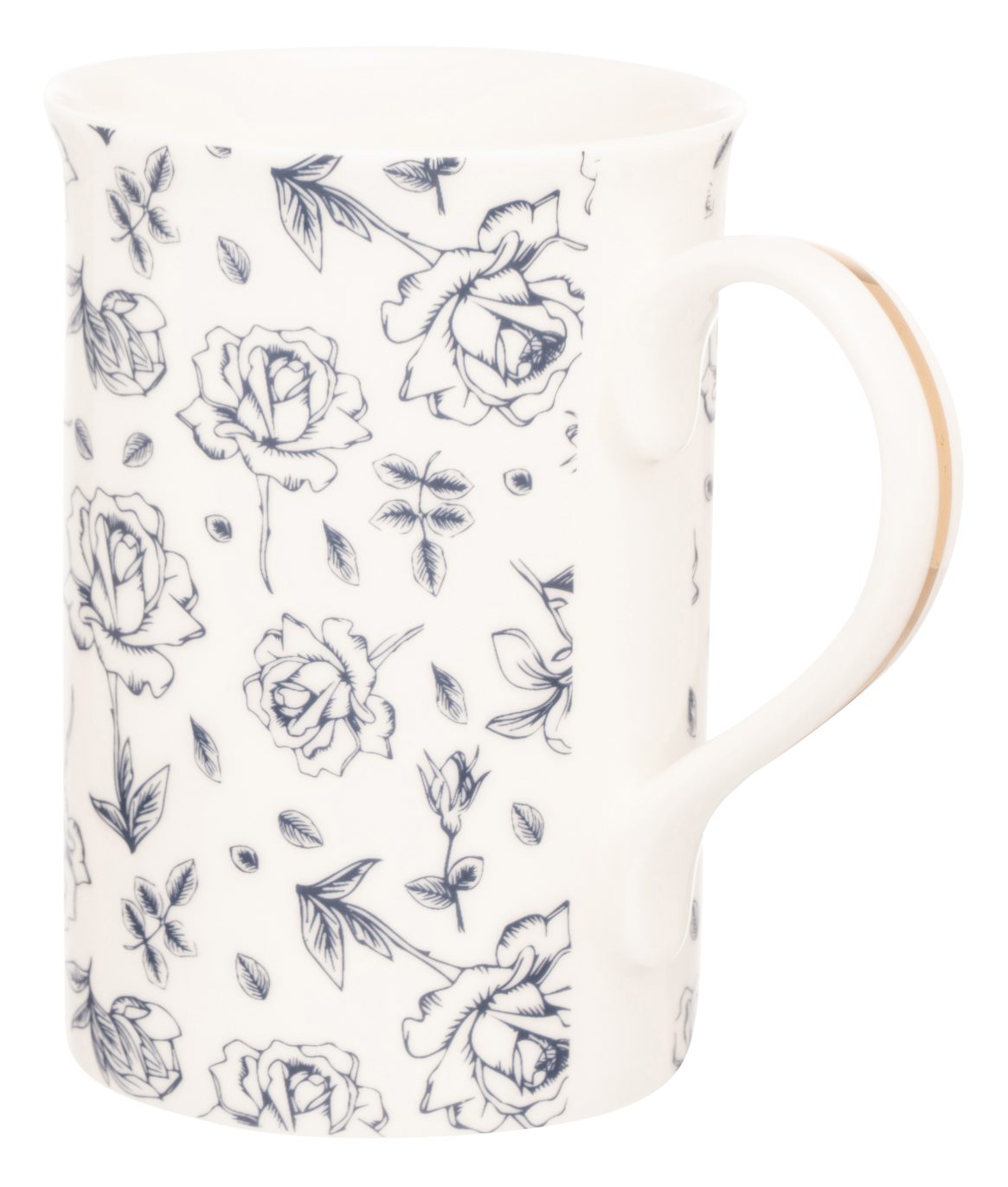 Siip Fluted Floral Mug - Mugs