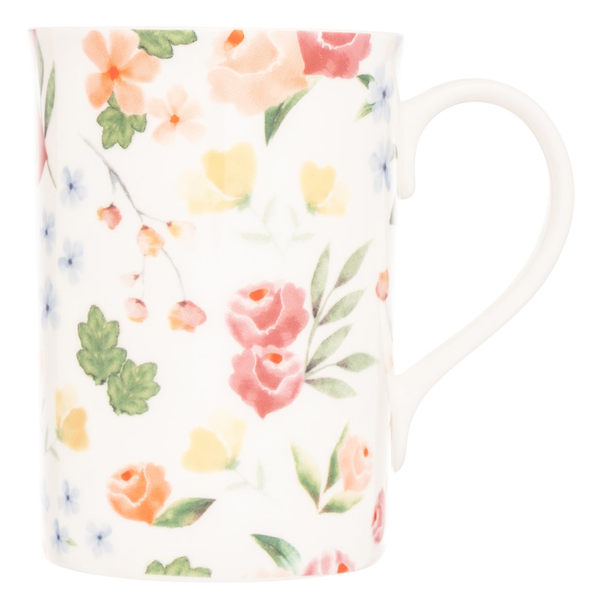 Siip Fluted Floral Mug - Mugs