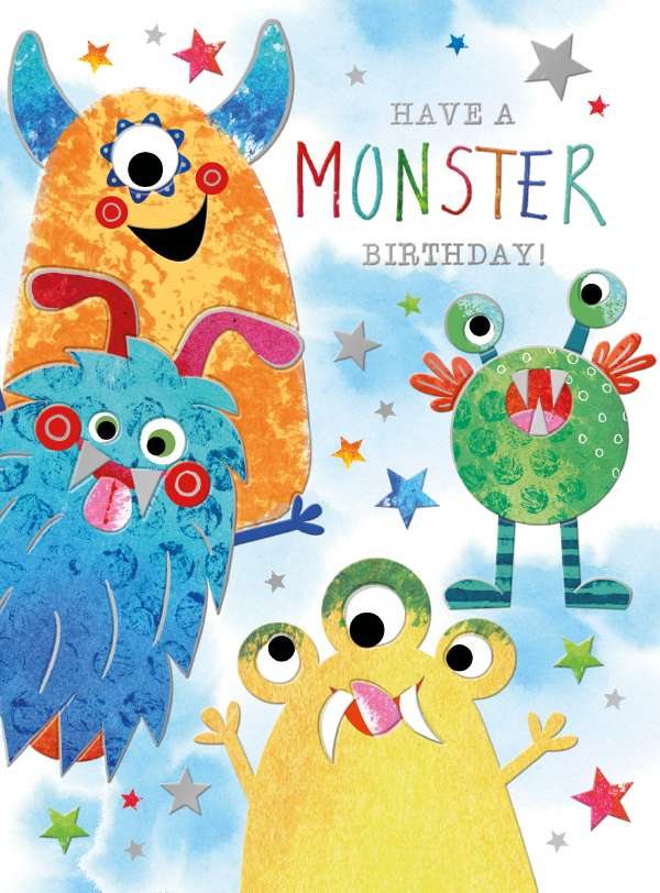 Monster Birthday Card - Birthday