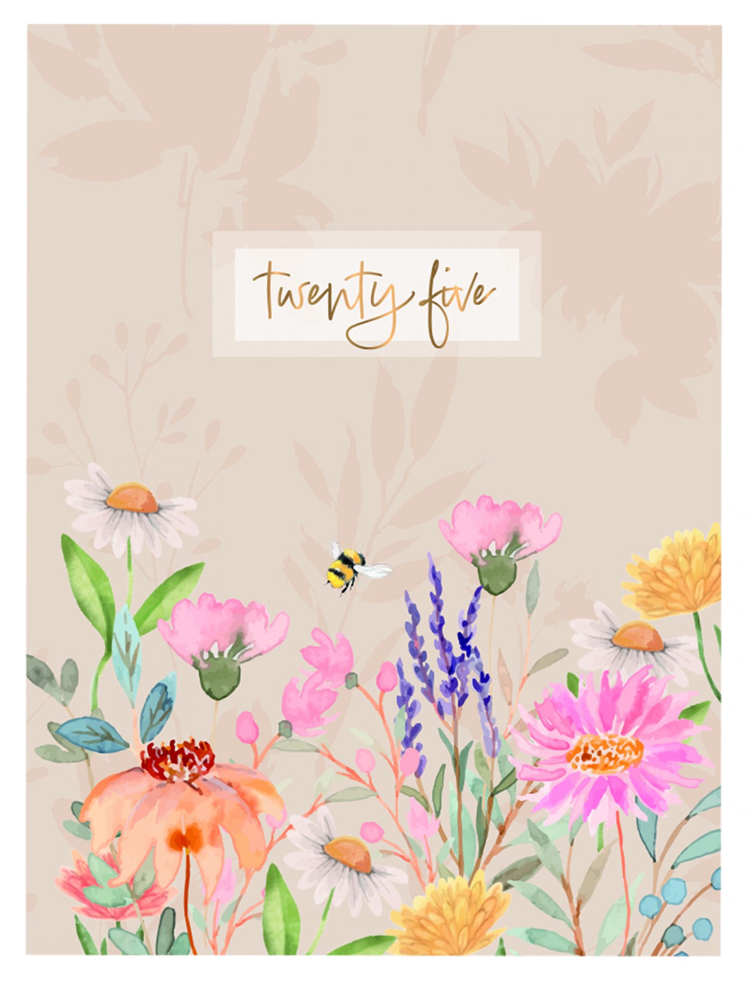 JADE Bee/Floral A5 Diary Assorted - Notebooks & Diaries