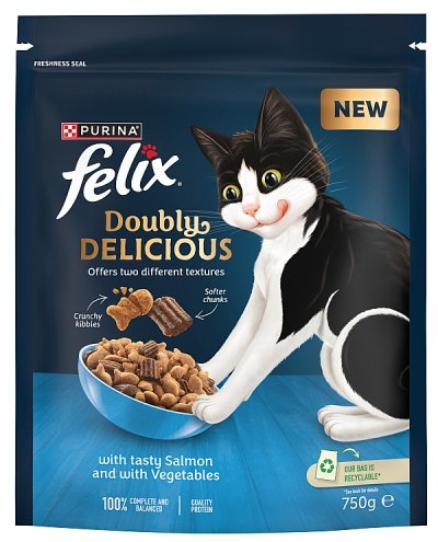 Felix Doubly Delicious Tasty Salmon & Veg - Dry Cat Food - Mole Avon