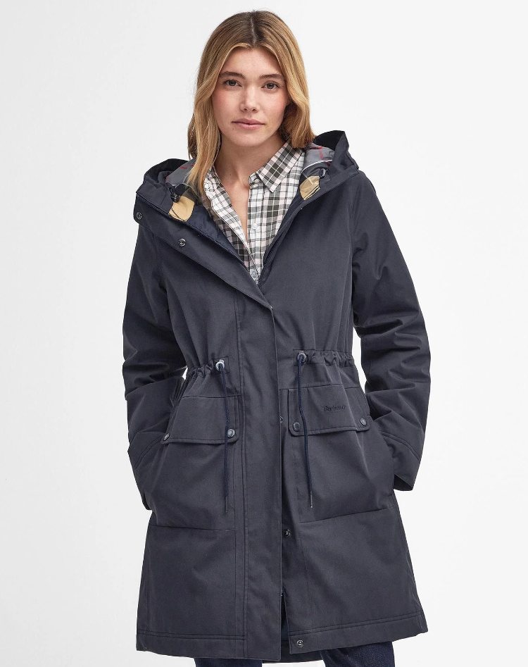 Barbour Bowlees Waterproof Jacket Navy - Barbour