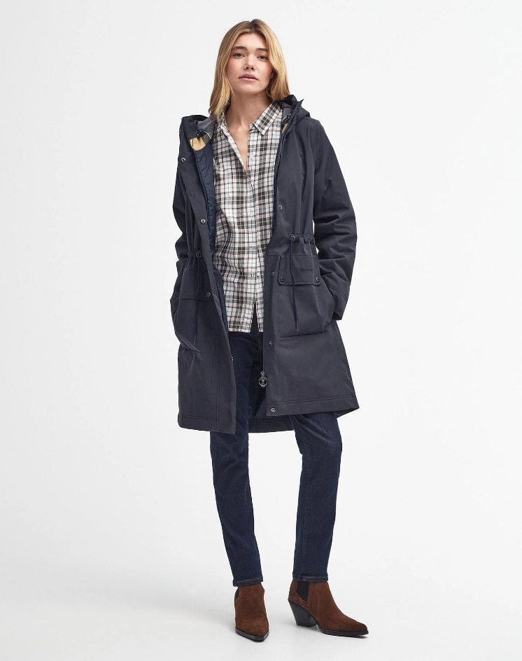 Barbour Bowlees Waterproof Jacket Navy - Barbour