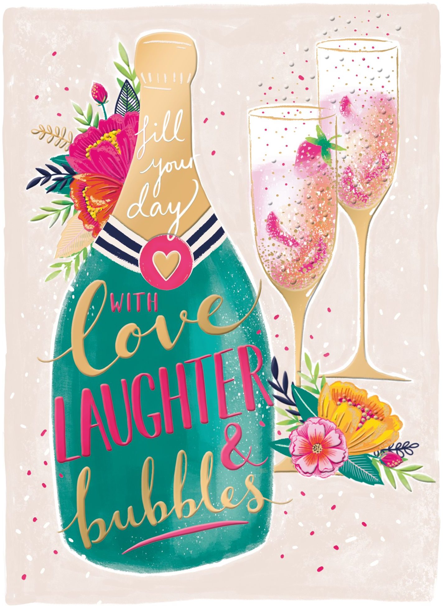 Tropicool Fill Your Day Birthday Card - Giftware - Mole Avon