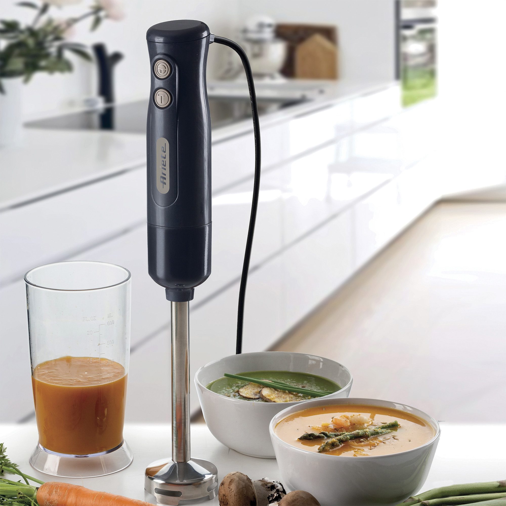 ARIETE Ariete 3 In 1 Hand Blender, Whisk & Chopper Dark Grey 700w ...
