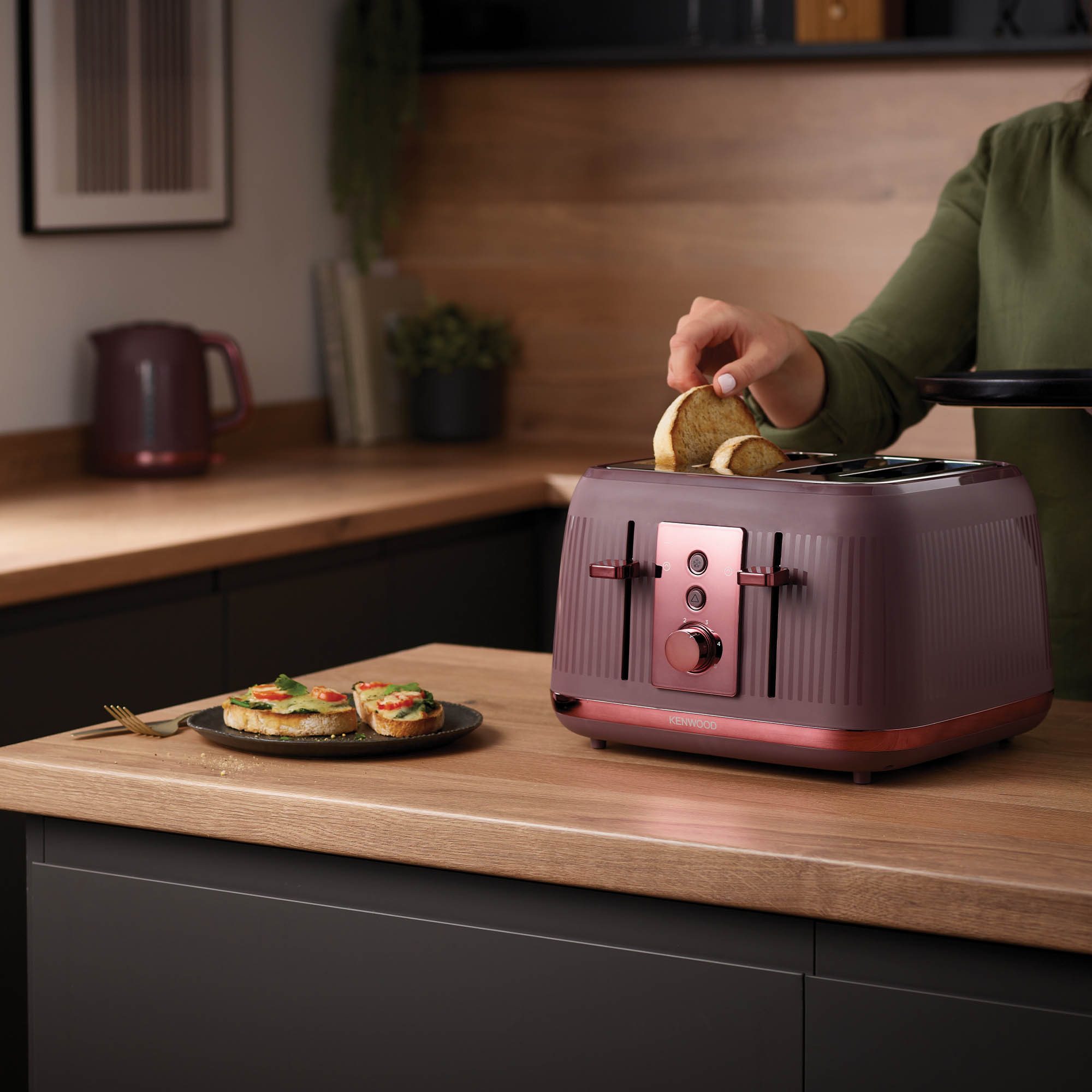 Kenwood Dusk 4 Slice Toaster Purple - Kettles & Toasters