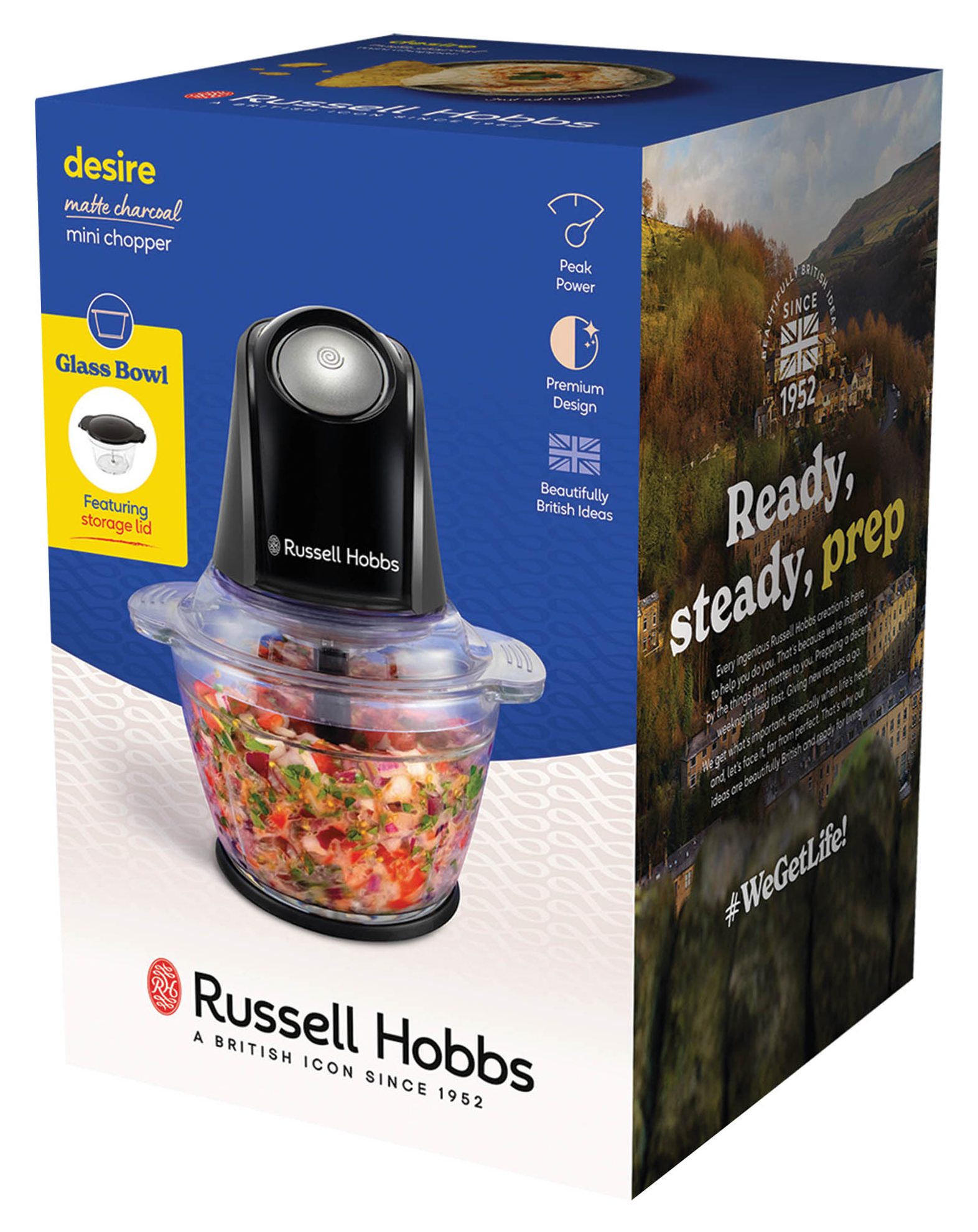 R/HOBBS Russell Hobbs Desire Mini Chopper Charcoal 200w - Blenders ...