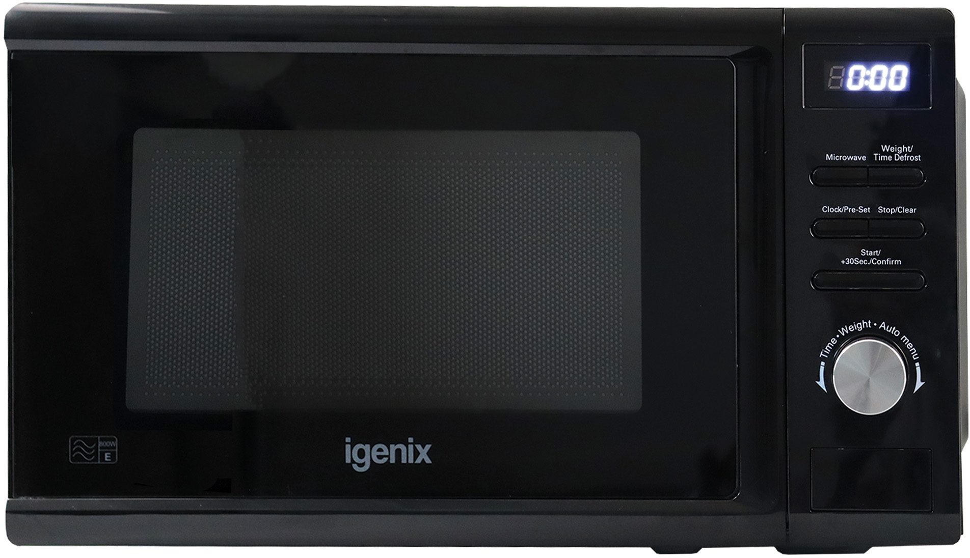 IGENIX Igenix Digital Microwave Black 20L 800w - Microwaves & Timers