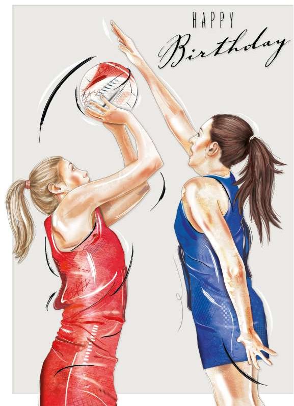 Netball Happy Birthday Card - Cards