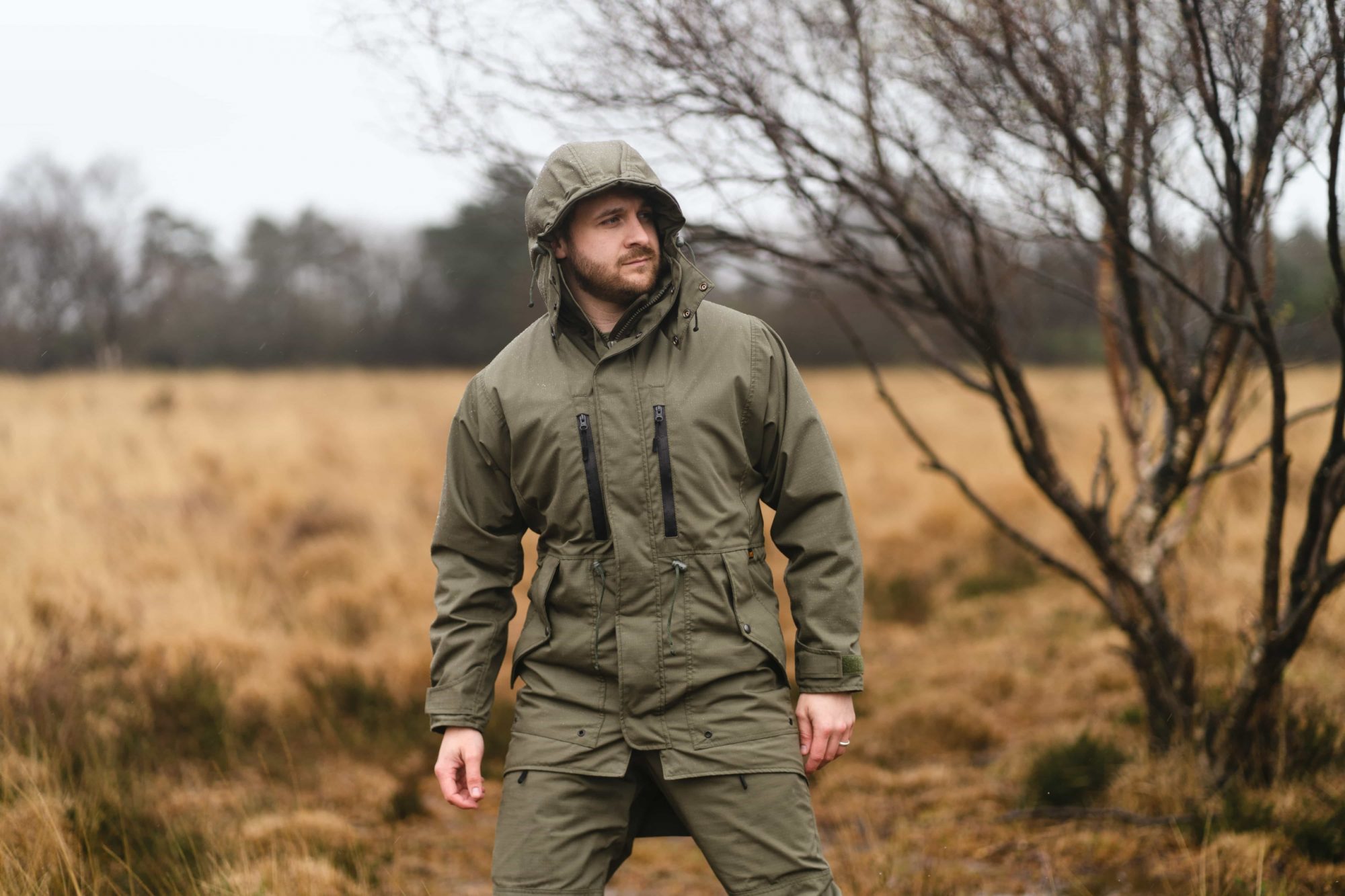 Fortis Men's Waterproof Field Jacket Olive - Fortis