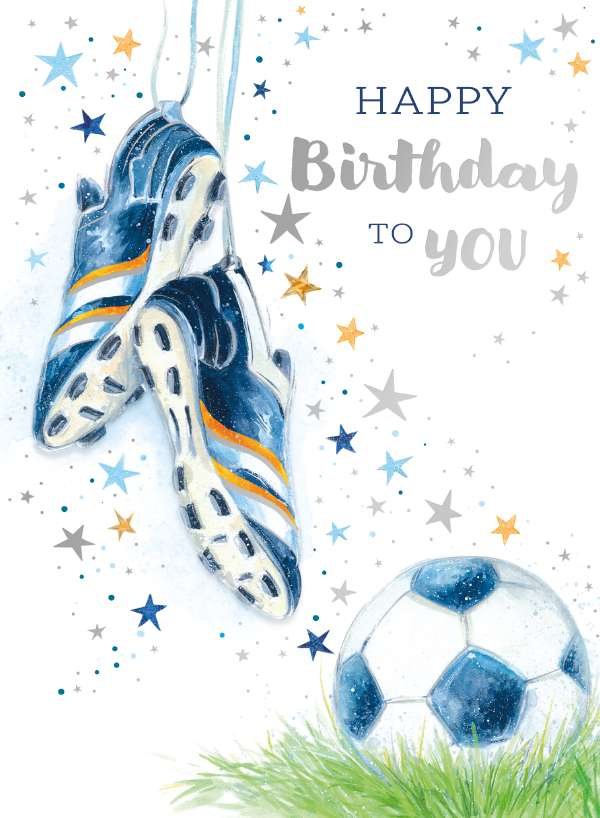 Football Boots Birthday Card - Birthday