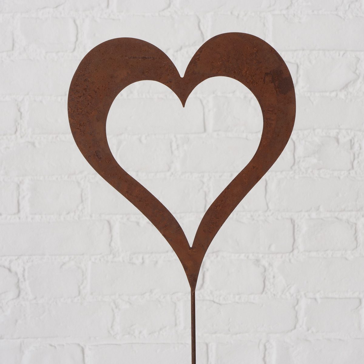 Boltze Rosi Iron Rust Garden Stick - Outdoor Decoration