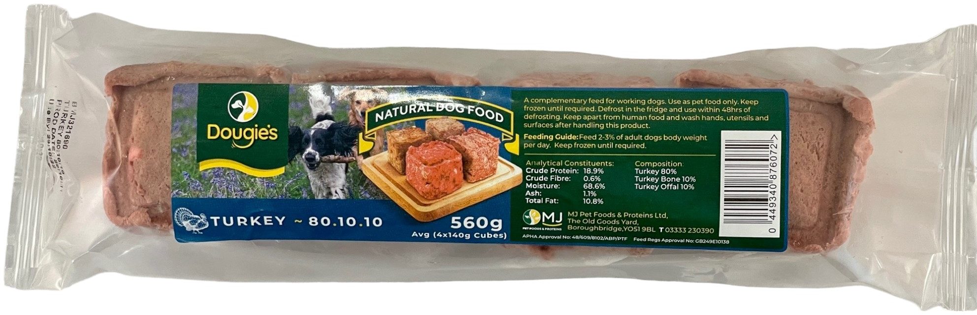 Dougie's Frozen Turkey Mince 560g - Frozen & Raw Food