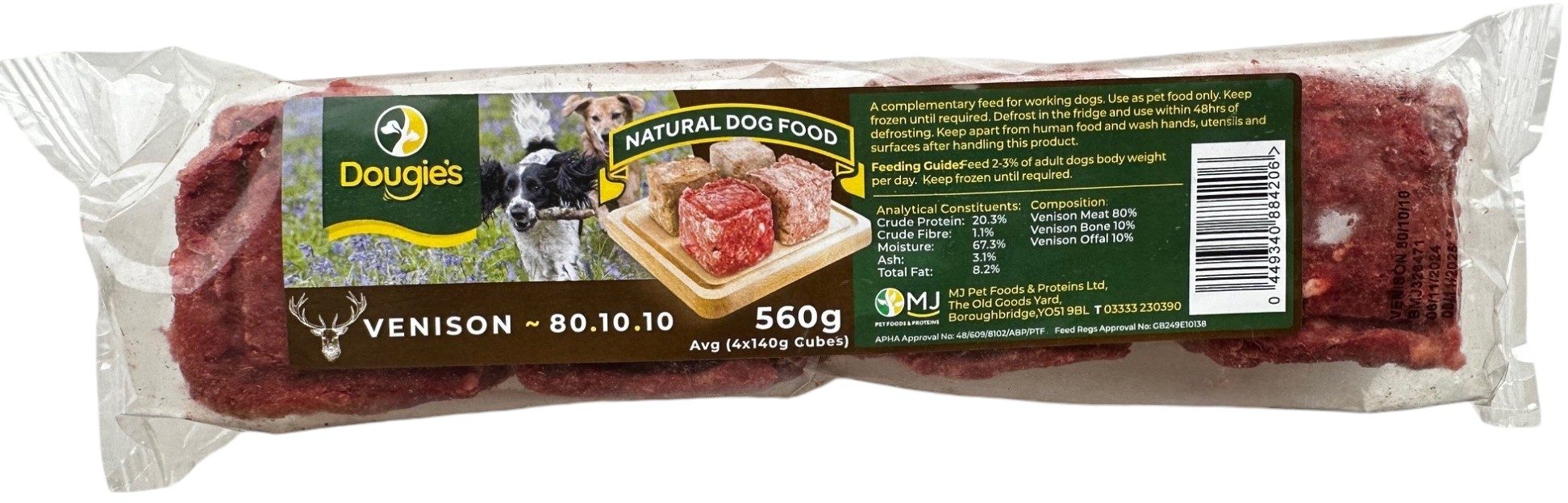 Dougie's Frozen Venison Mince 560g - Dog