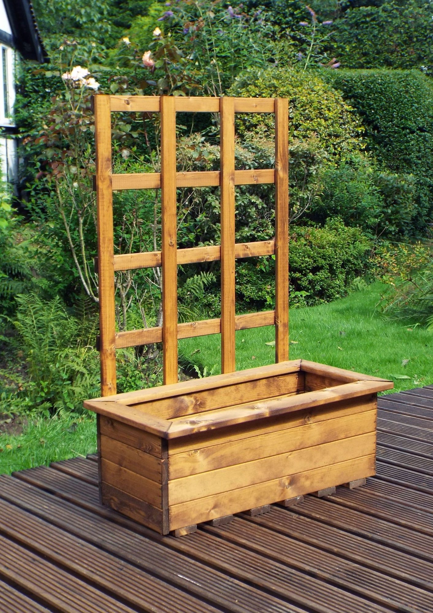 Charles Taylor Kensington Trough With Trellis - Decorative Planters