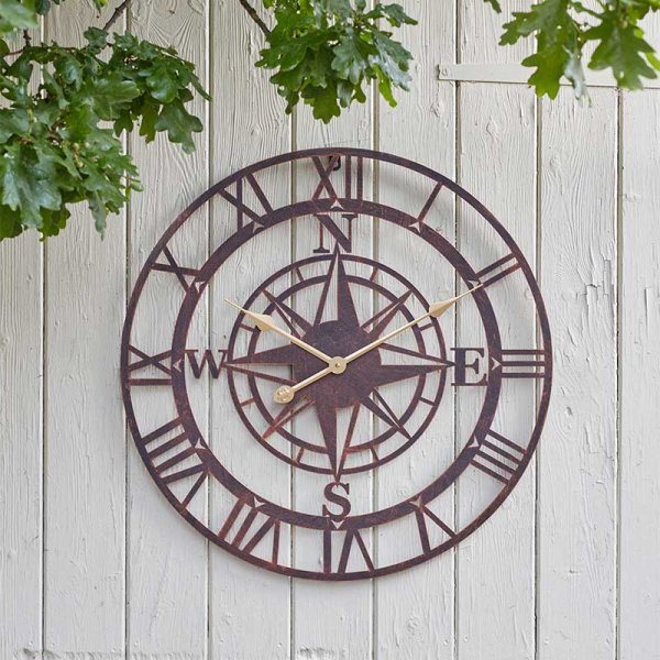 SMARTGAR Smart Garden Compass Clock Bronze - Clocks & Alarms