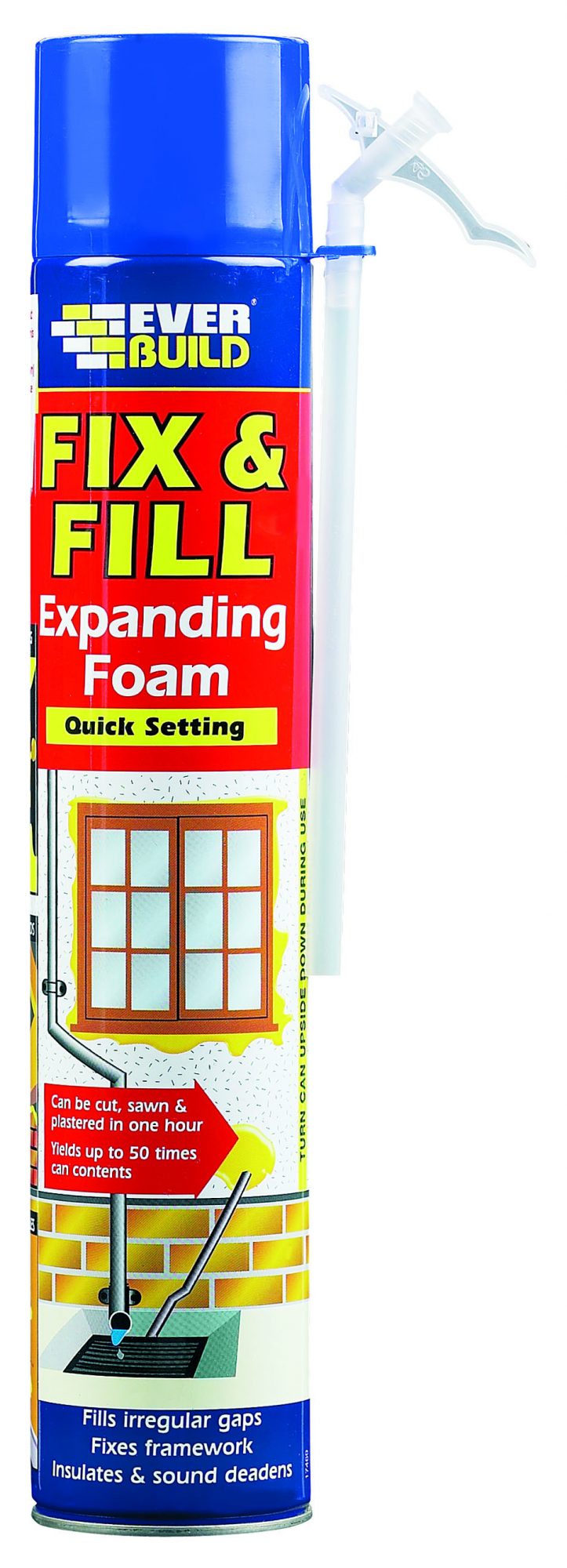 Everbuild Fix & Fill Expanding Foam 500ml - Sealants & Fillers