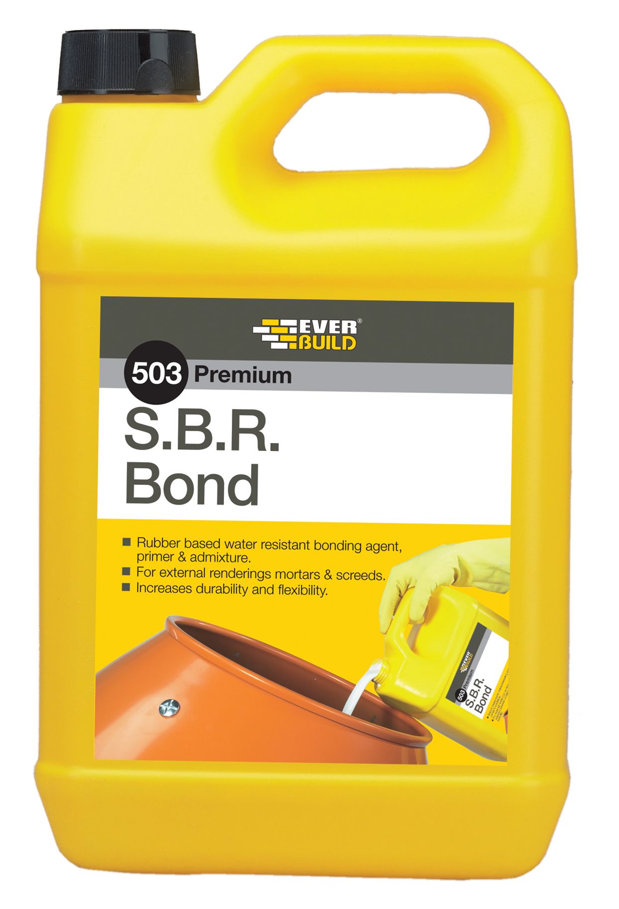 Everbuild 503 Premium SBR Bond Glue 5L - Adhesives