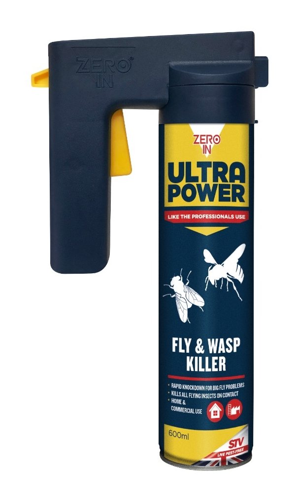 ZEROIN Zero In Ultra Power Fly & Wasp Killer 600ml - Fly & Bug Control