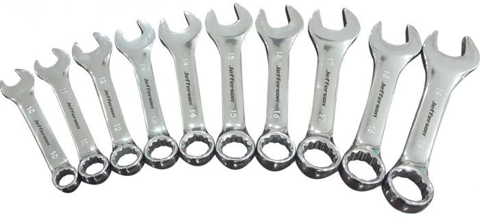Jefferson Tools Jefferson Stubby Spanner Set 10 Piece - Spanners ...