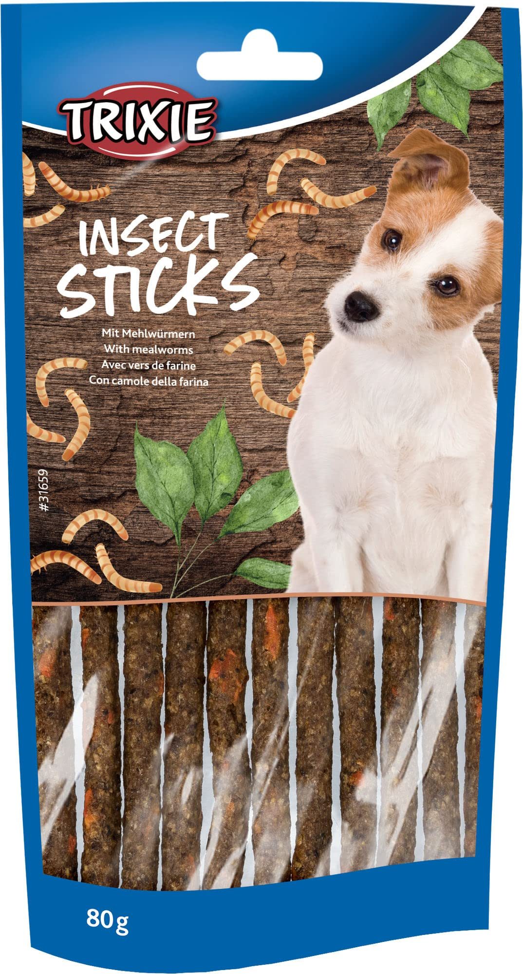 TRIXIE Trixie Insect Sticks With Mealworm 80g - Chews