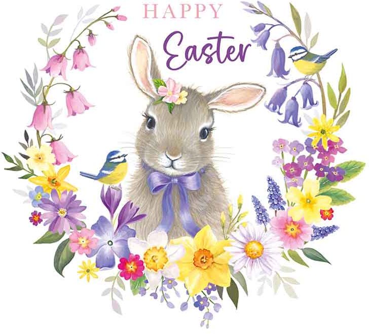 Happy Easter Bunny Card - Easter