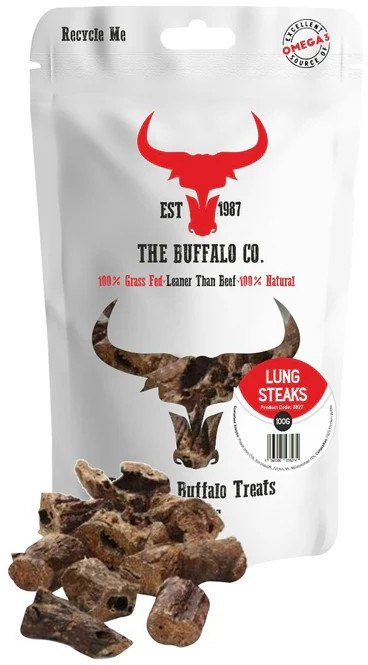 Buffalo Lung Steaks 100g - Bones & Appendages
