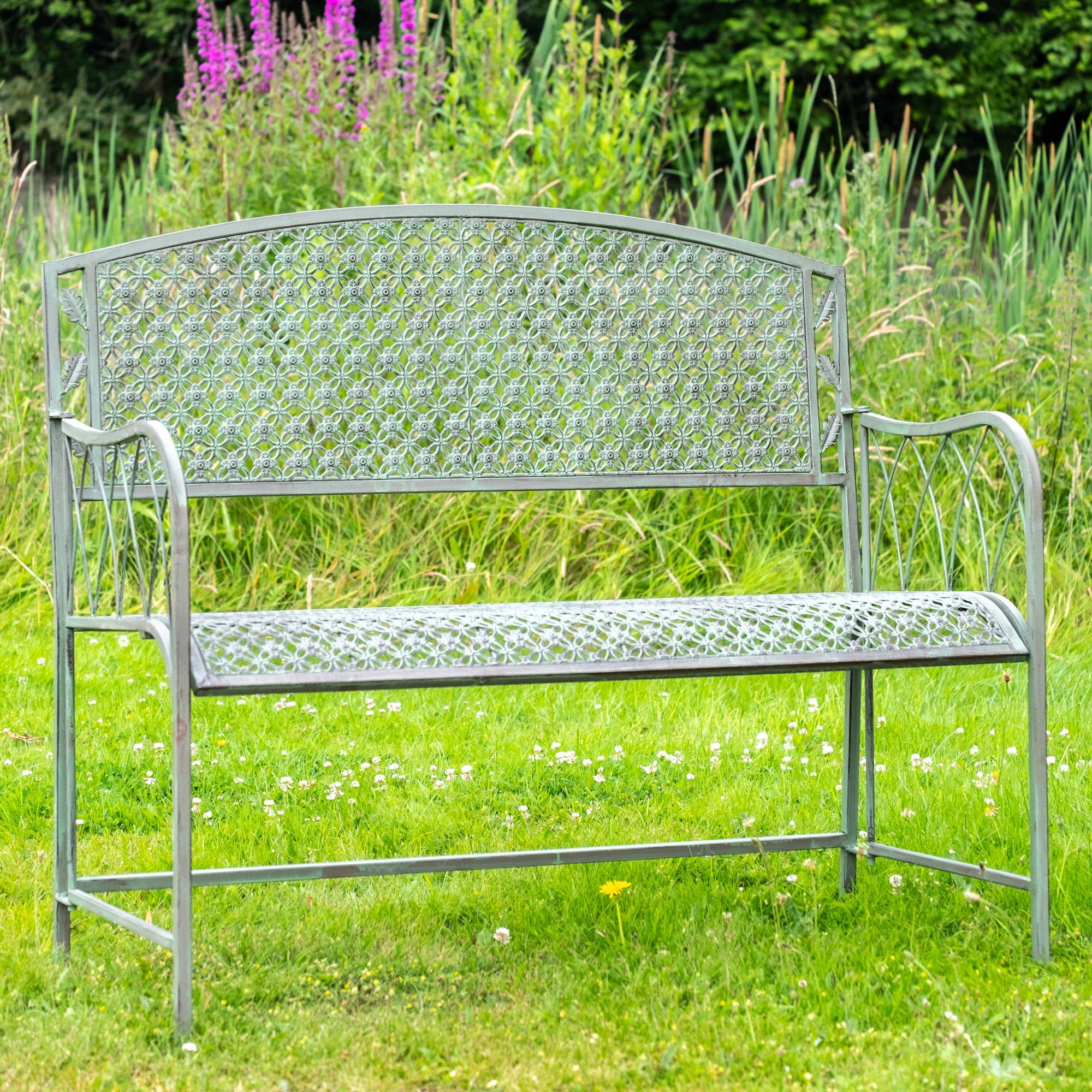 Ascalon Oak Leaf Bench - Outdoor Living