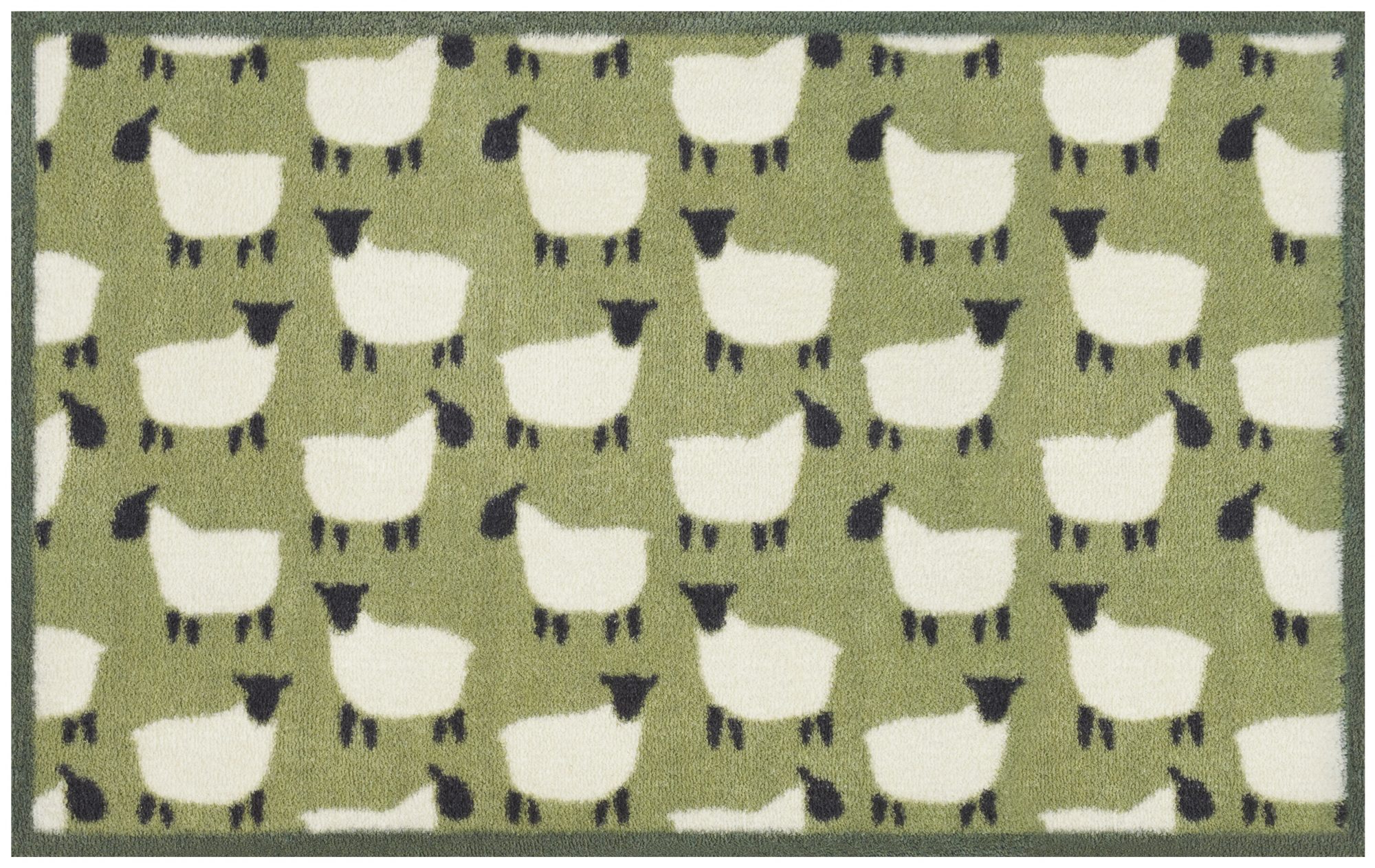 Turtle Mat Sheep Flock Doormat Green - Entrance Accessories