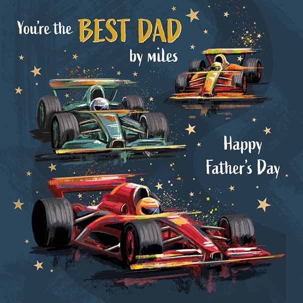 Father's Day Racing Cars Card - Mother's & Father's Day