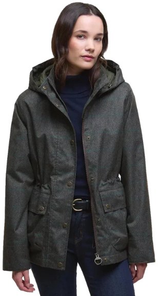 Barbour Dixon Tweed Jacket Gardenia - Barbour