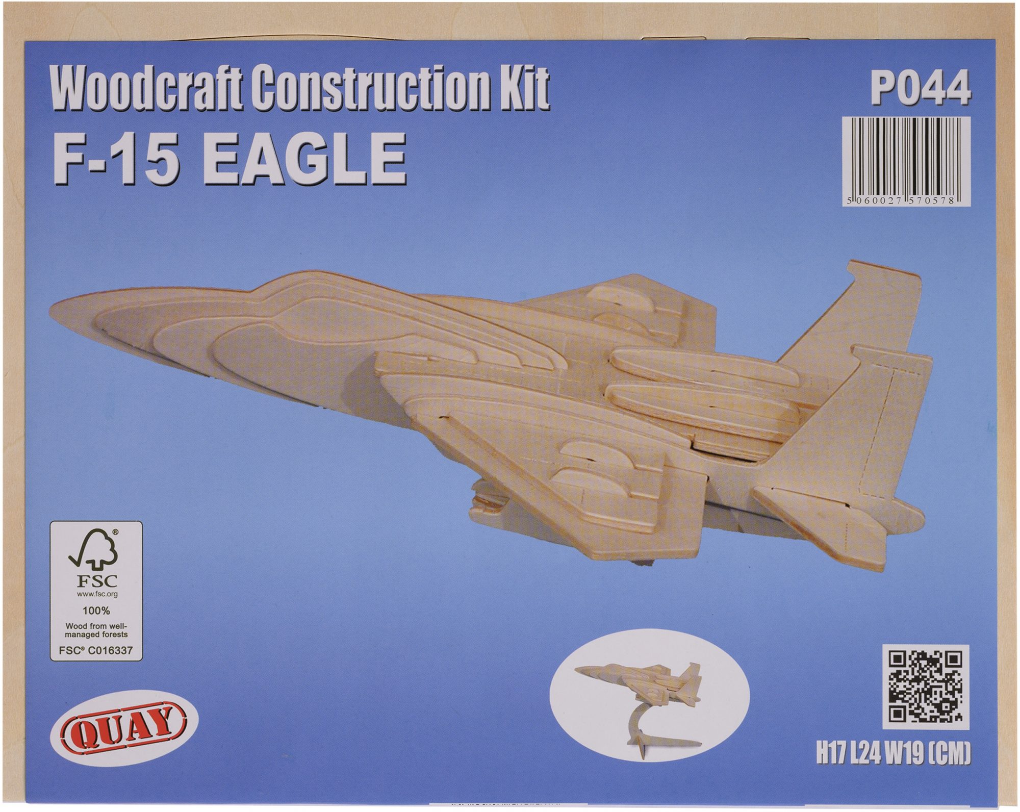 Quay F-15 Eagle Wooden Craft Kit - Craft Kits