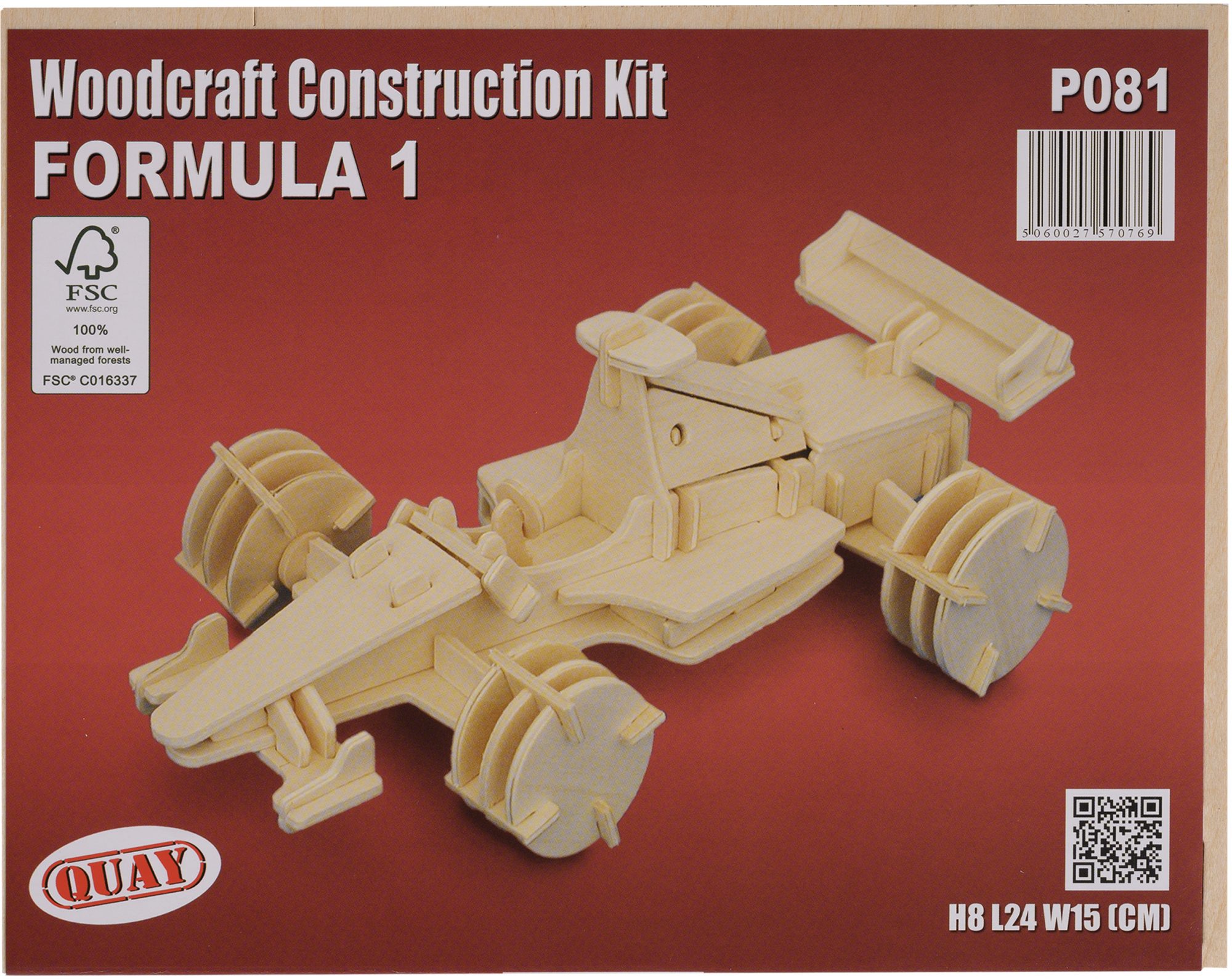 Quay Formula 1 Wooden Craft Kit - Craft Kits