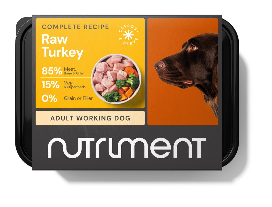 Nutriment Frozen Raw Turkey Dog Food - Frozen & Raw Food
