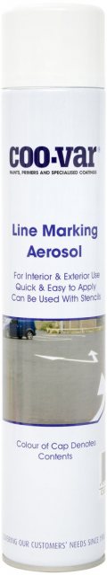 Coovar Coo-Var Line Marker Aerosol Yellow 750ml - Vehicle & Floor Paints