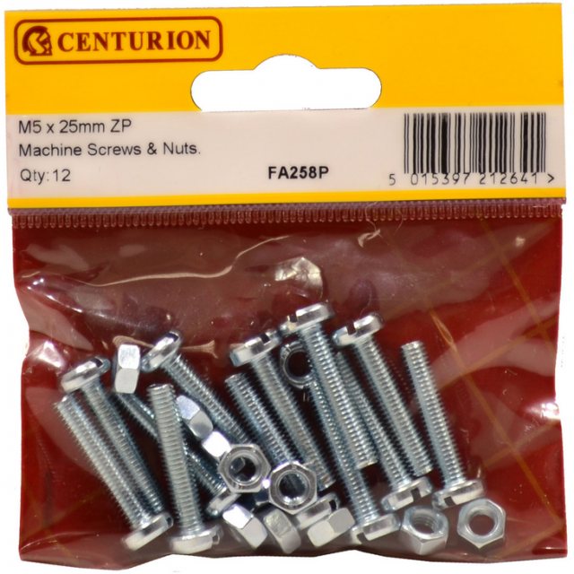 Centurion Machine Screws & Nuts M5 - Screws