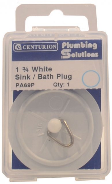Centurion Sink & Bath Plug White - Accessories
