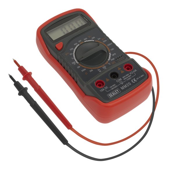 Sealey Digital Multimeter With Thermocouple - Screws & Testers