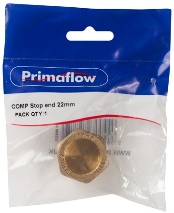 Primaflow KwikPak Compression Stop End - Brassware & Taps